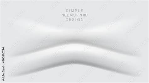 Neomorphism And Neumorphism Design Style Liquid Plastic Interface