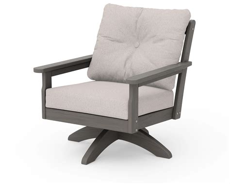 Polywood Vineyard Gnsv23ndw 145999 Vineyard Deep Seating Swivel Chair