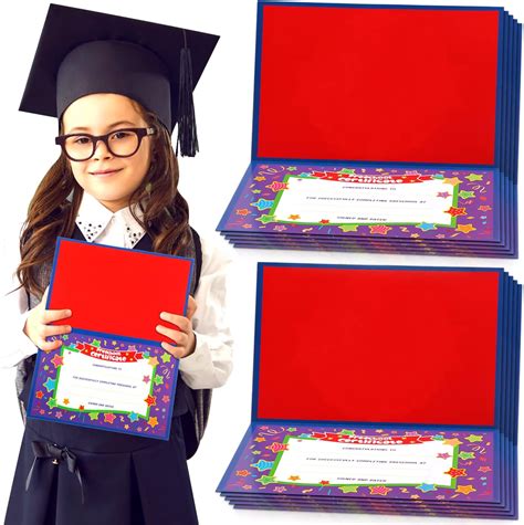 Jutom 72 Pcs Bulk Kindergarten Diplomas Graduation Award