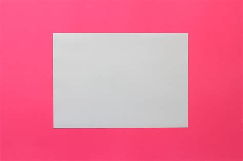분홍색 배경에 모형 종이 흰색 종이 빈 초상화 A4 브로셔 매거진 배너 제품 명함을 사용하여 0명에 대한 스톡 사진 및 기타 이미지 Istock