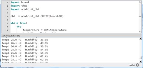 Dht Circuitpython Code Dht11 Dht22 And Am2302 Sensors Adafruit