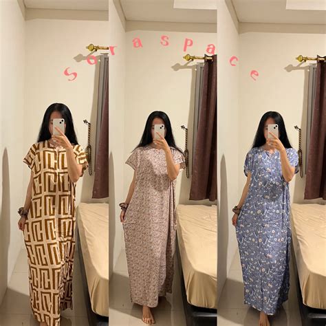 Daster Premium Bahan Adem Di Kulit Fesyen Wanita Pakaian Wanita