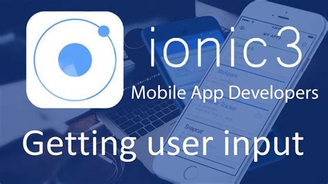 Ionic 3 Tutorials 7 Getting User Input Youtube