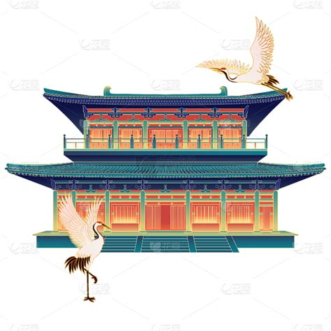 国潮风中国传统建筑 国潮风中国传统建筑