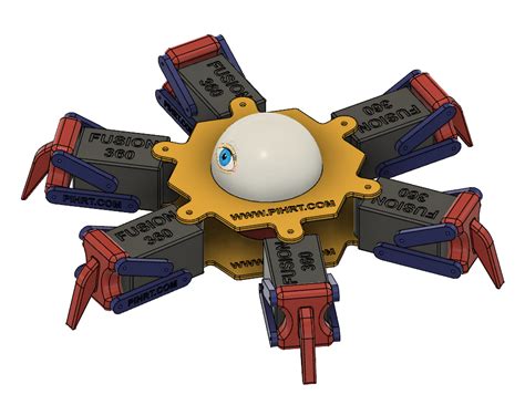 Hexapod Model By Martin Pihrt Download Free Stl Model