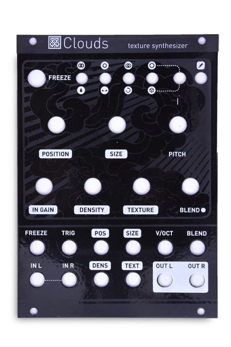 Clouds Panel Black MagPie Modular Modular Addict Synth DIY