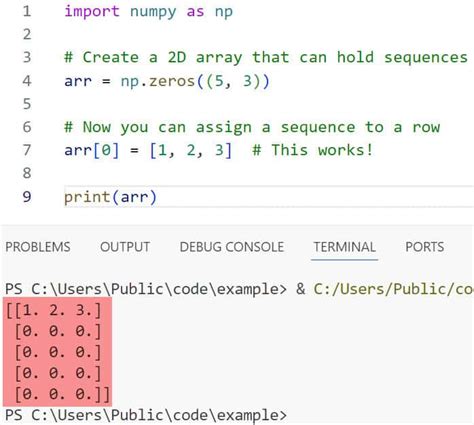 Valueerror Setting An Array Element With A Sequence Error In Python