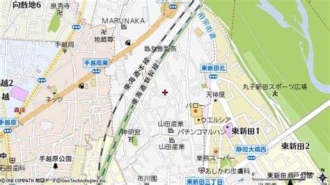 静岡県静岡市駿河区丸子新田 地図（住所一覧から検索） ：マピオン