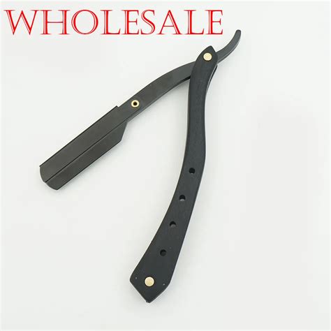 도매 클래식 남성 휴대용 블레이드 면도 면도기 회색 아크릴 손잡이 면도기 이발사 헤어 나이프 면도기 눈썹 면도기 면도기면도기 Aliexpress