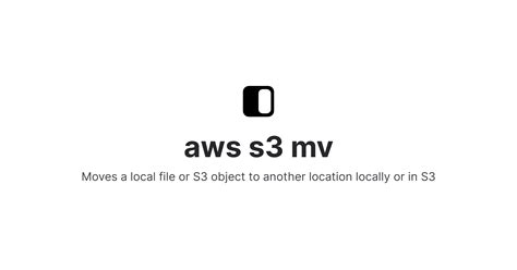 Aws S3 Mv Fig