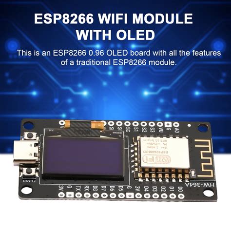 Dujiujun 1 Set Module Esp8266 Development Board With 0 96 Inch Oled Display Ch340 Driver Module