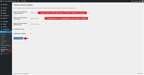 Actualizar A La última Versión De Jquery En Wordpress Ayuda Wordpress