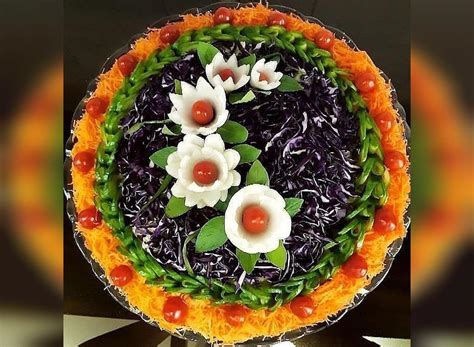 27 مدل تزئین سالاد کاهو مجلسی، شیک و ساده در ظرف گرد، بیضی و مستطیل