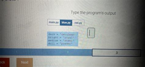 Solved Jump To Level 1 Type The Programs Output Mainpy