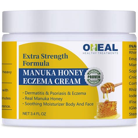 Oheal Manuka Honey Eczema Cream Eczema Cream For Adults One Bottle For Dermatitis Cream