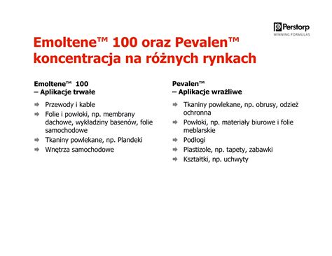 Pvc Formulation Perstorp In Polish 2014 Ppt