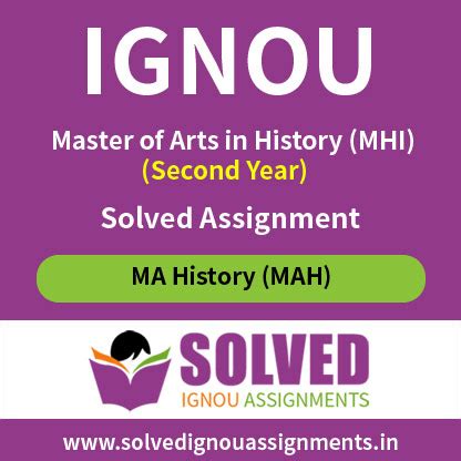 IGNOU MA History Solved Assignment 2021 22 Solved IGNOU Assignments