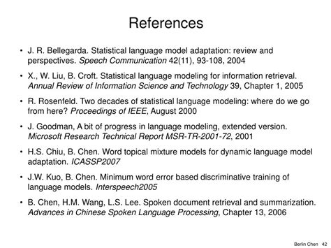Ppt Statistical Language Modeling For Speech Recognition And