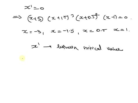 Solved Consider The Differential Equation 3 5x 2 10 5 List The