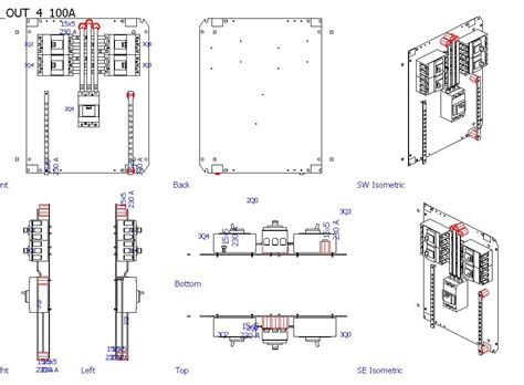 Typical ABB SMDB Panel Incomer Up To 160A 25KA Adjustable Outgoing 4x Up To 100A 18KA Panels