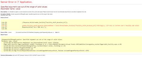 C Selectedindex Error Stack Overflow