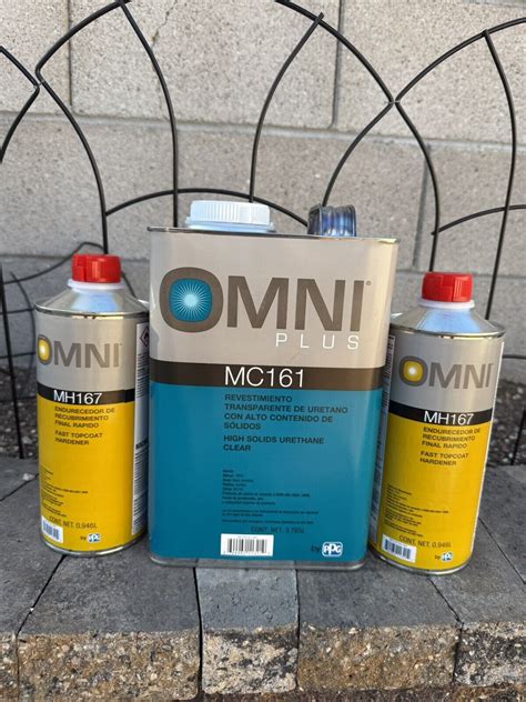 Mc161 High Solids Clear One Gl And Mh167 Hardener Two Qt 2 1 Ratio Omni Plus Ppg Ebay