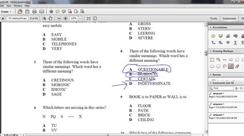 General Ability Nsw Selective School Placement Test Q8 Q3 And Q10 Of Practice Test 4 Youtube