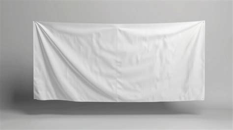 Canvas Banner Reinforced Hemmed White Flex Banner For Indoor And