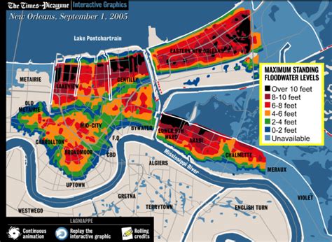 New Orleans Levee Breaches Part Ii Katrina Flood Map New Orleans