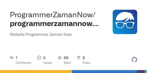 GitHub ProgrammerZamanNow Programmerzamannow Github Io Website Programmer Zaman Now