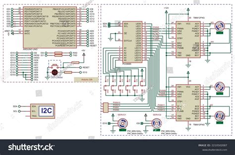 Vector Diagram Electronic Device On Arduino Stock Vector Royalty Free Shutterstock