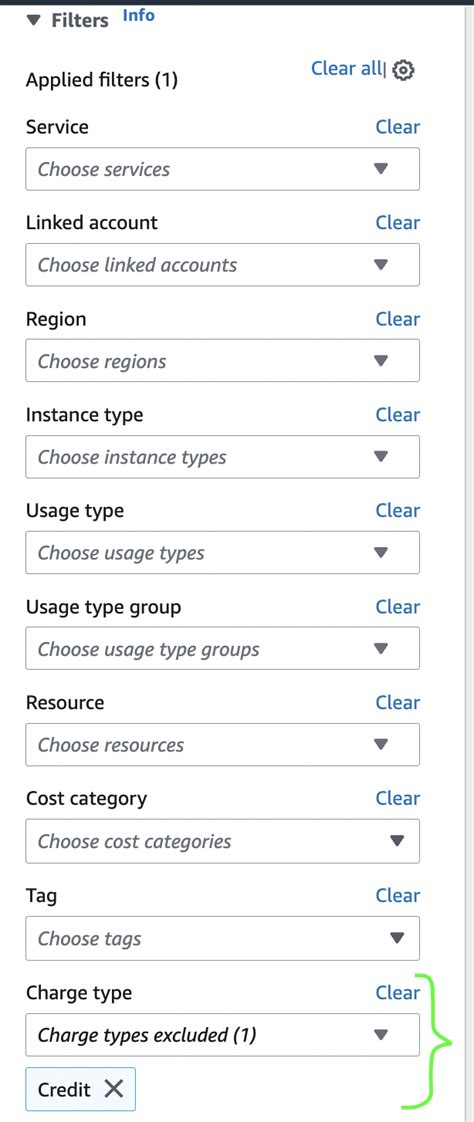 Amazon Web Services How To Write Cost Explorer Api Request With Filter To Get The Costs
