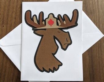 Moose Card Moose Art Blank Greeting Cards Blank Cards Etsy