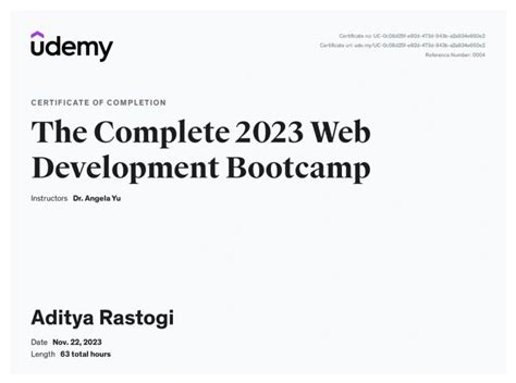 Udemy Webdevelopment Aditya Rastogi