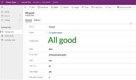 Pulsing Text Pcf Gallery