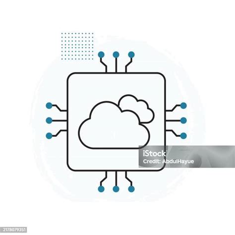 Sistem Cloud Ai Untuk Desain Ikon Vektor Pemrosesan Otomatis Layanan Cloud Teknologi Pintar