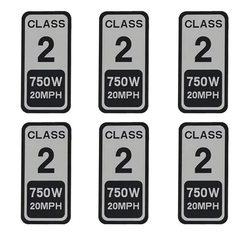 E Bike Class Stickers High Quality Ridevamp Mods