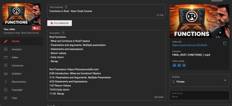 Francesco Ciulla On Linkedin The New And 4th Video Of The Rust Crash Course Series Will Be Out