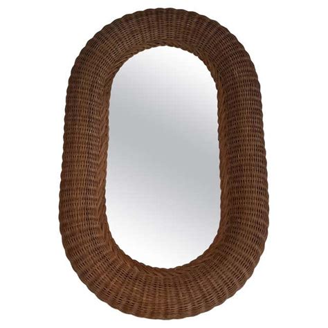 Oval Multi Facets Mirror With Brass Garlands For Sale At 1stdibs