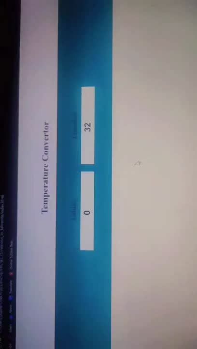 Piulee Mukharjee On Linkedin Hello Guys Check Out My New Project Temperature Converter On