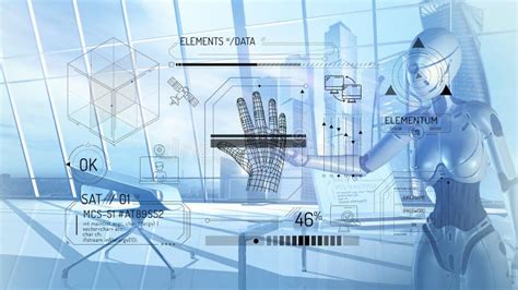 Virtual Interface With Scientific And Space Data Stock Illustration Illustration Of Windows