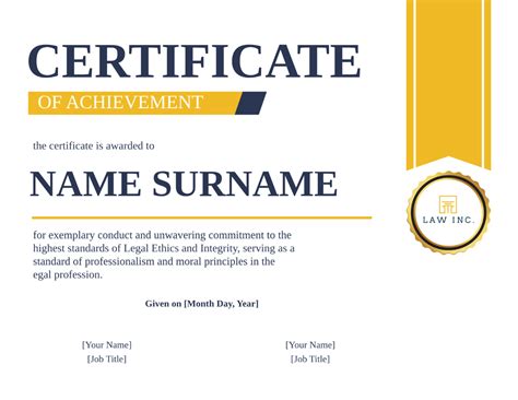Free Professional Certificate Template To Edit Online