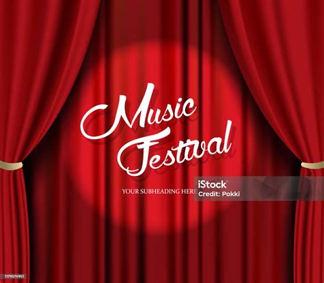 빨간색 무거운 커튼과 흰색 텍스트와 극장 무대 템플릿입니다 Premiere에 대한 스톡 벡터 아트 및 기타 이미지 Premiere Theatrical