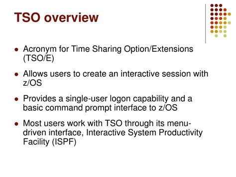 ppt lecture 2 using tso and ispf powerpoint presentation free download id 6645591