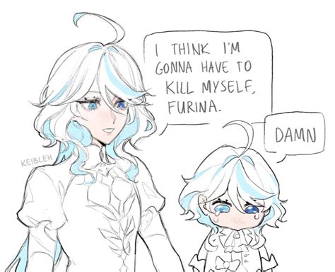 Furina And Focalors Genshin Impact Drawn By Keibleh Danbooru
