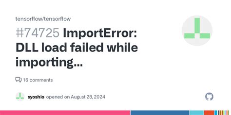 Importerror Dll Load Failed While Importing Pywraptensorflow