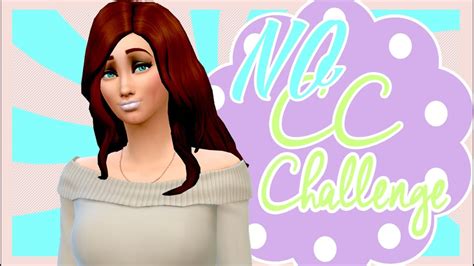 The Sims 4 Create A Sim No Cc Challenge Youtube
