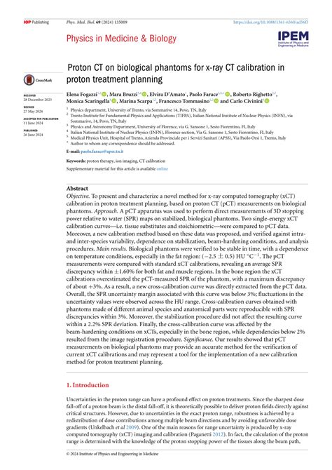 Proton Ct On Biological Phantoms For X Ray Ct Calibration In Proton