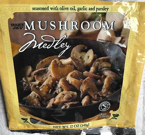 Trader Joes Assorted Mushroom Medley Seasoned With Garlic And Olive