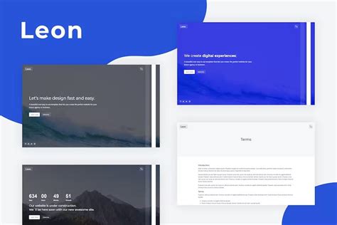 Leon Responsive Coming Soon Template Latest Version